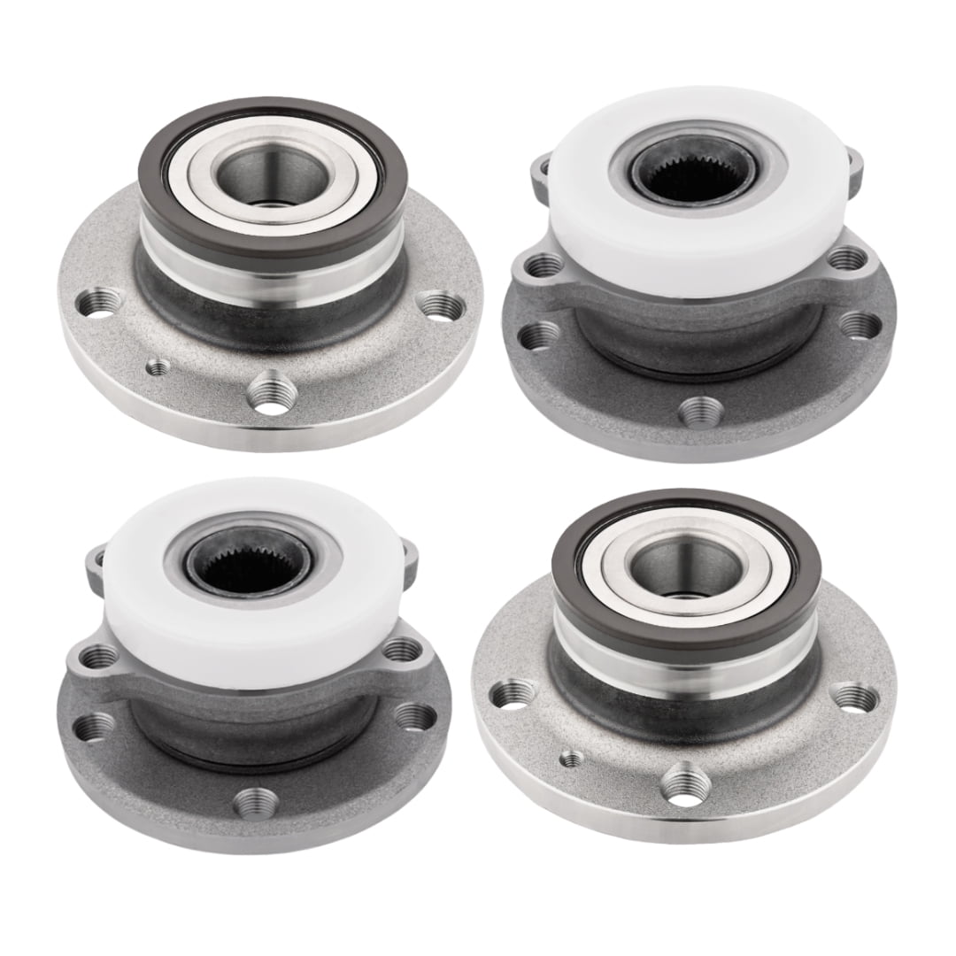 Set of 4 Front-Rear Wheel Hub Bearing Assembly For 2005-2018 Volkswagen ...