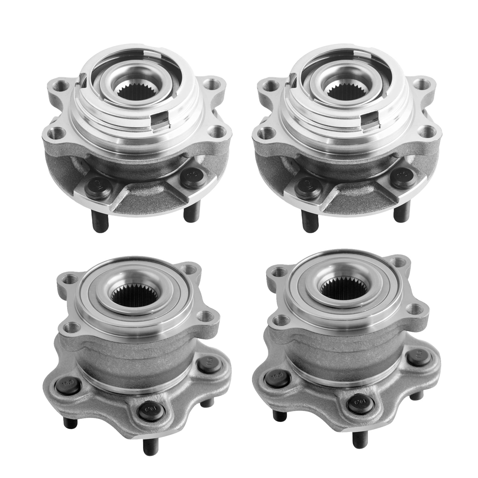Set of 4 Front-Rear Wheel Hub Bearing Assembly For 2014-2017 Infiniti ...