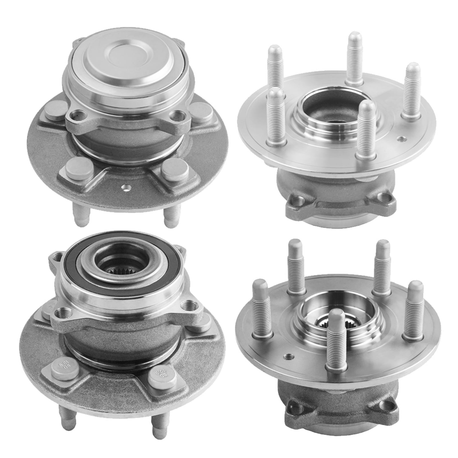 Set of 4 Front-Rear Wheel Hub Bearing Assembly For 2014-2018 Tesla ...