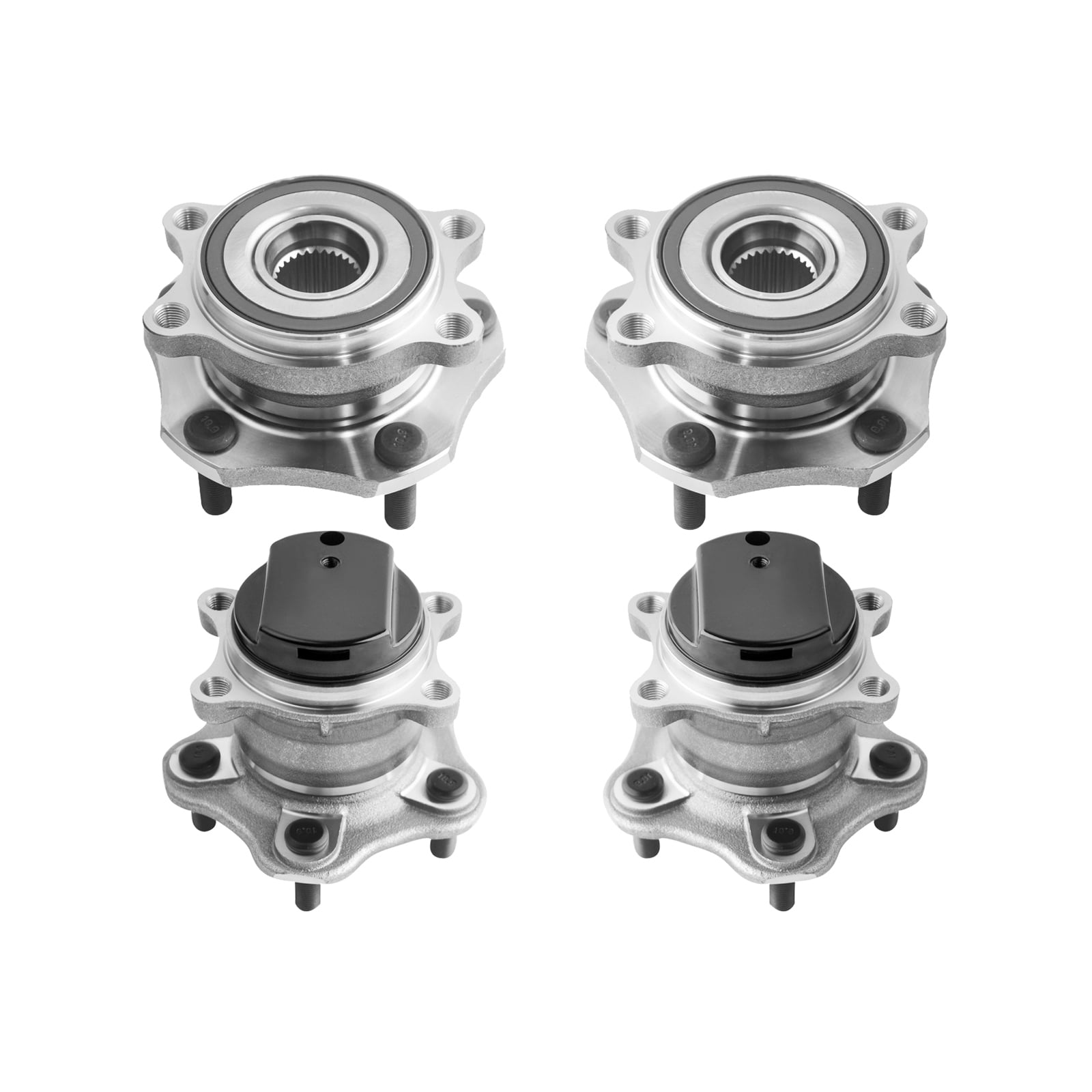 Set of 4 Front-Rear Wheel Hub Bearing Assembly For 2017-2022 Nissan ...