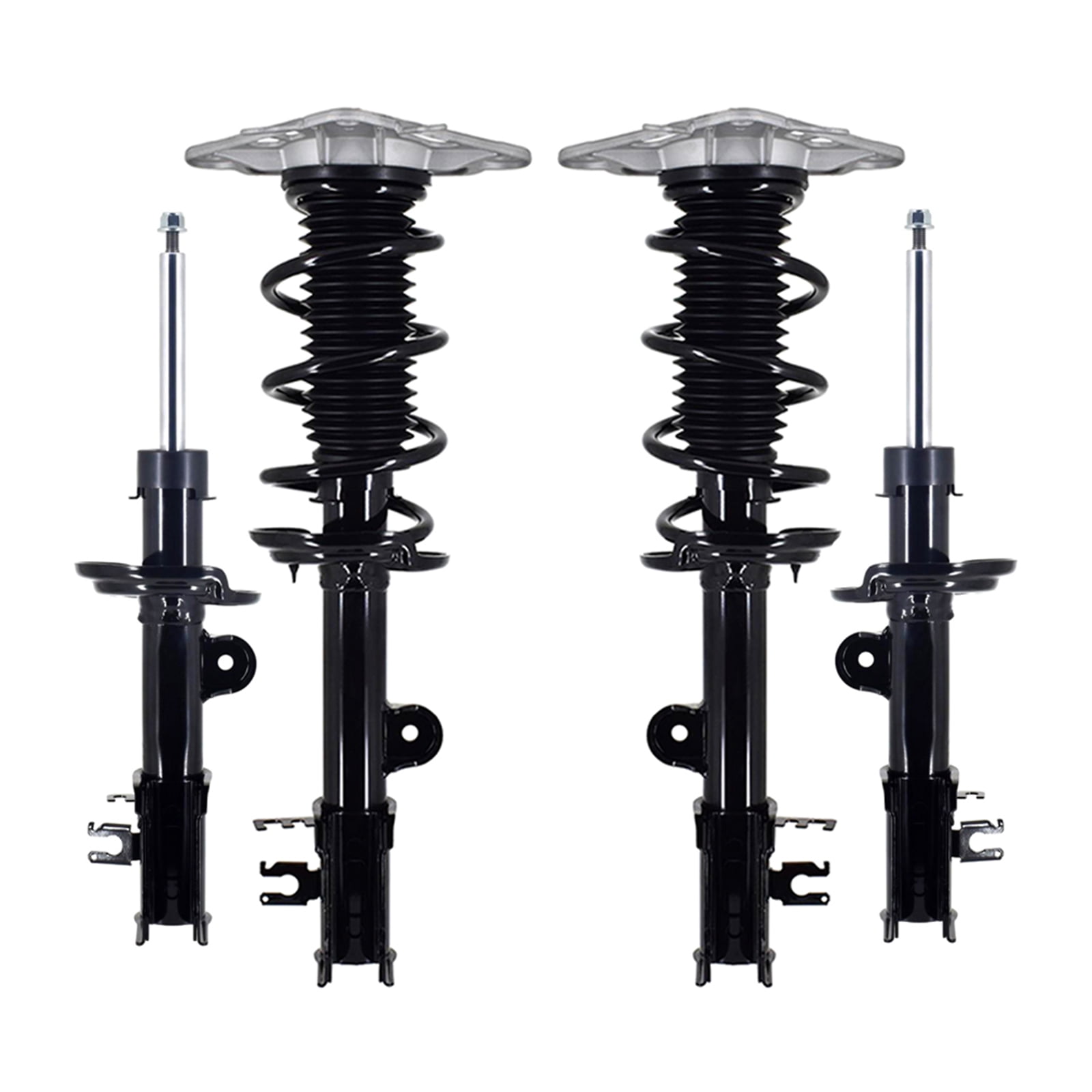 Set of 4 Front Suspension Strut Assembly-Rear Quick Complete Strut-Coil ...