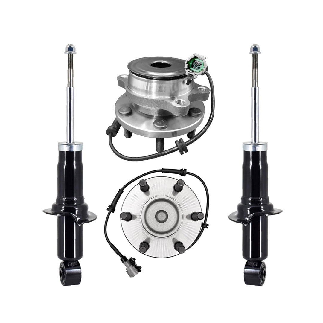 Set of 4 Front Suspension Strut Assembly-Wheel Hub Bearing Assembly For ...