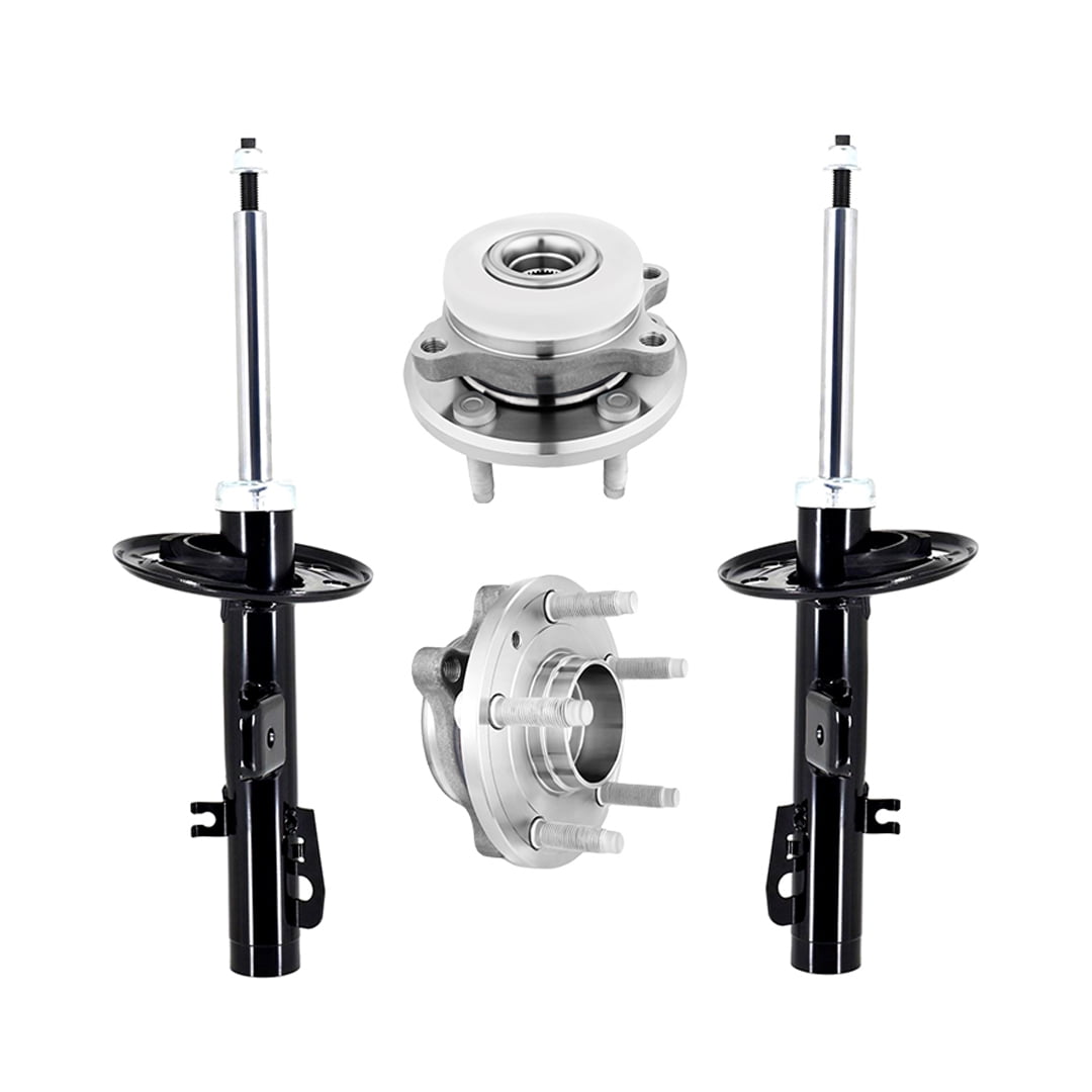 Set of 4 Front Suspension Strut Assembly-Wheel Hub Bearing Assembly For ...