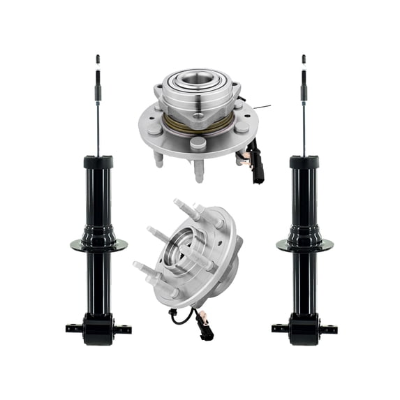 Set of 4 Front Suspension Strut Assembly-Wheel Hub Bearing Assembly For ...
