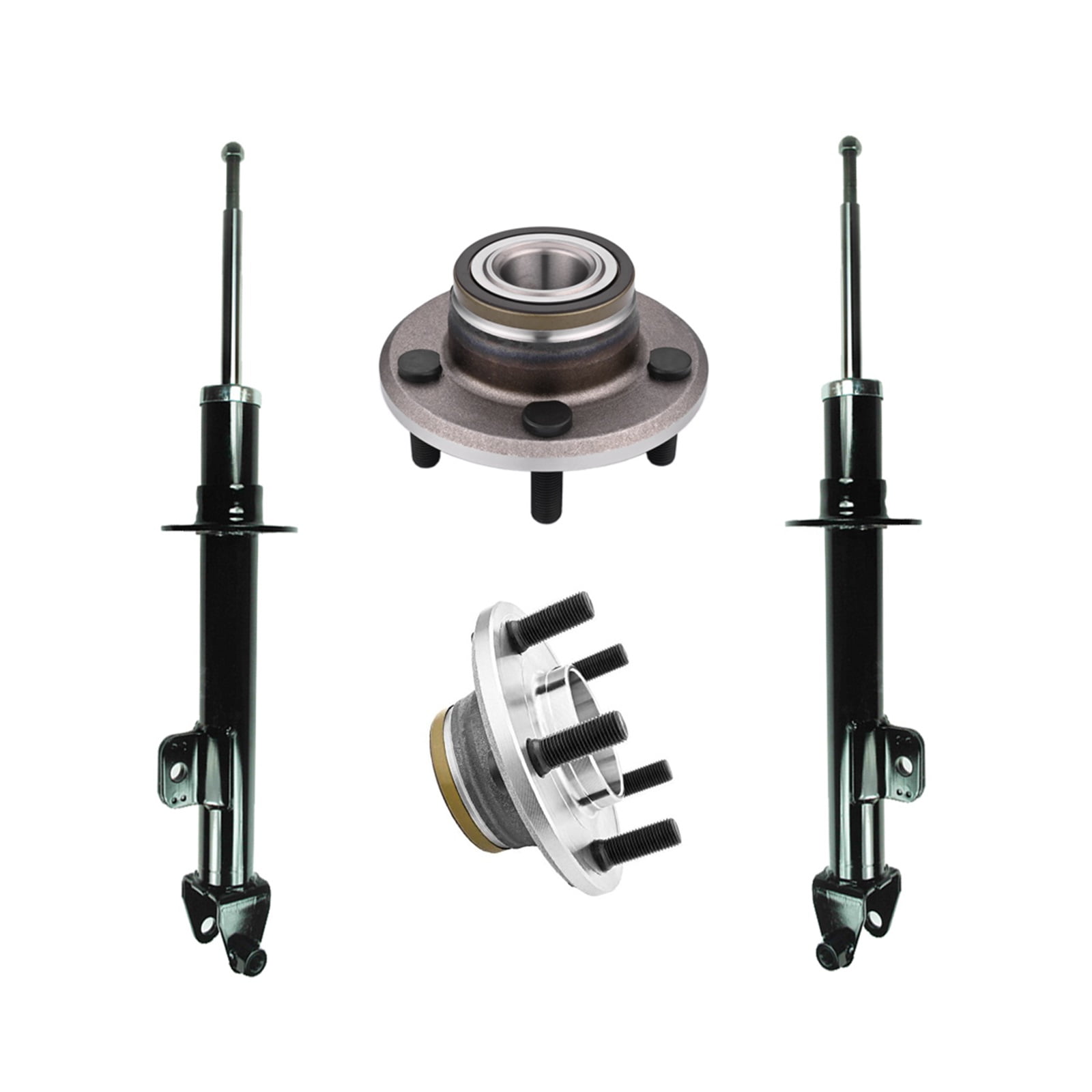 Set of 4 Front Suspension Strut-Wheel Hub Bearing Assembly For 2005 ...