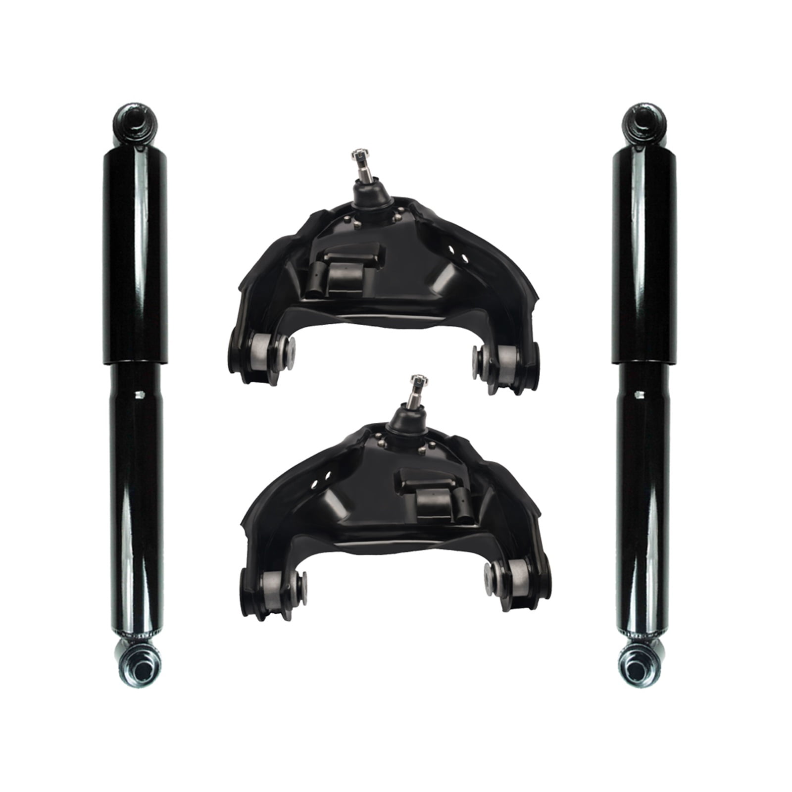 Set of 4 Front Upper Control Arm Ball Joint-Shock Absorber For 1991 ...