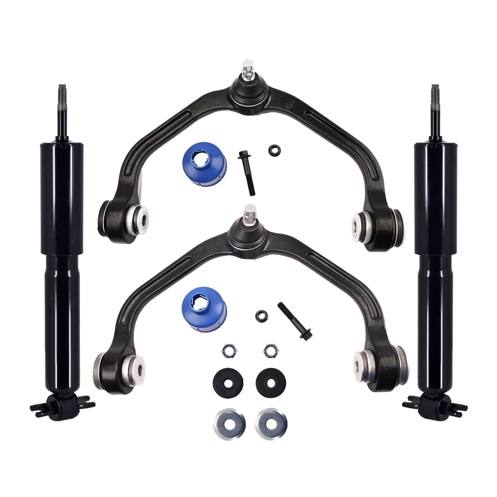 Set of 4 Front Upper Control Arm Ball Joint-Shock Absorber For 1998 ...