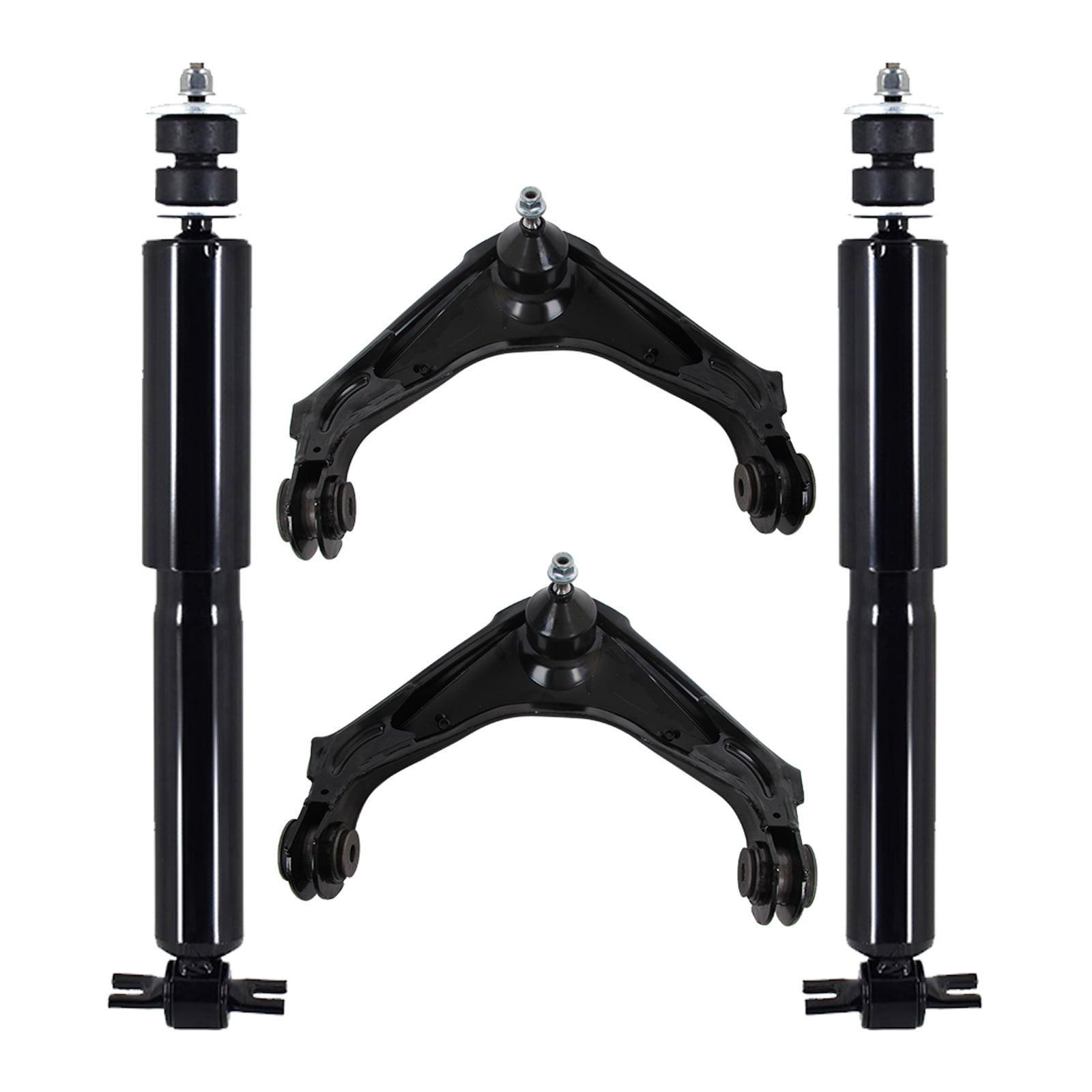 Set of 4 Front Upper Control Arm Ball Joint-Shock Absorber For 2001 ...