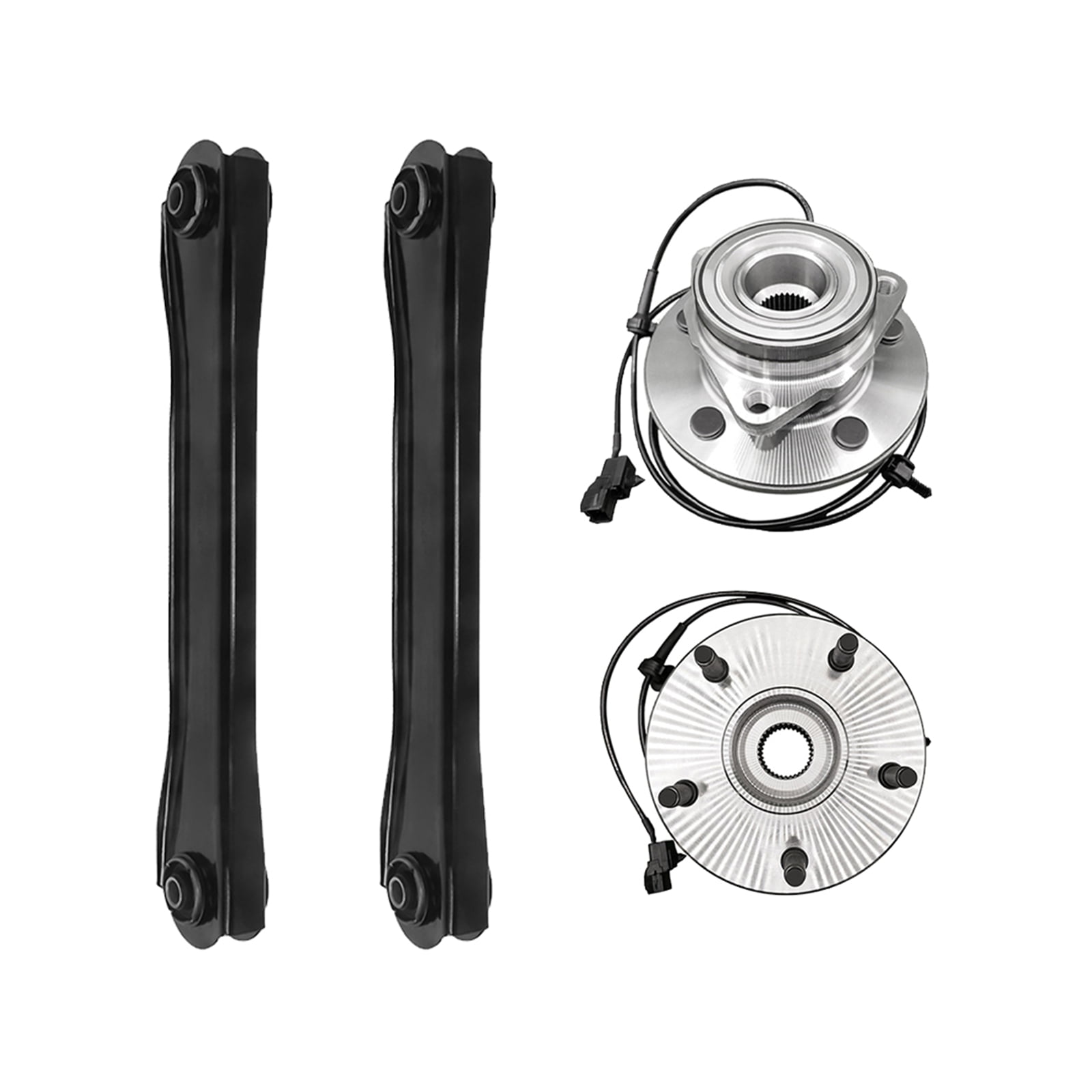 Set of 4 Front Upper Control Arm-Wheel Hub Bearing Assembly For 2000 ...