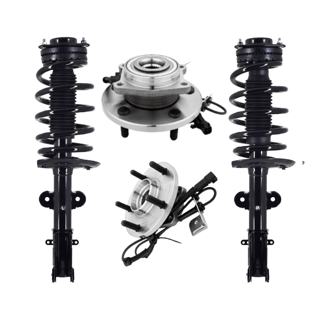 Set of 4 Front Wheel Hub Bearing Assembly-Quick Complete Strut For 2008 ...