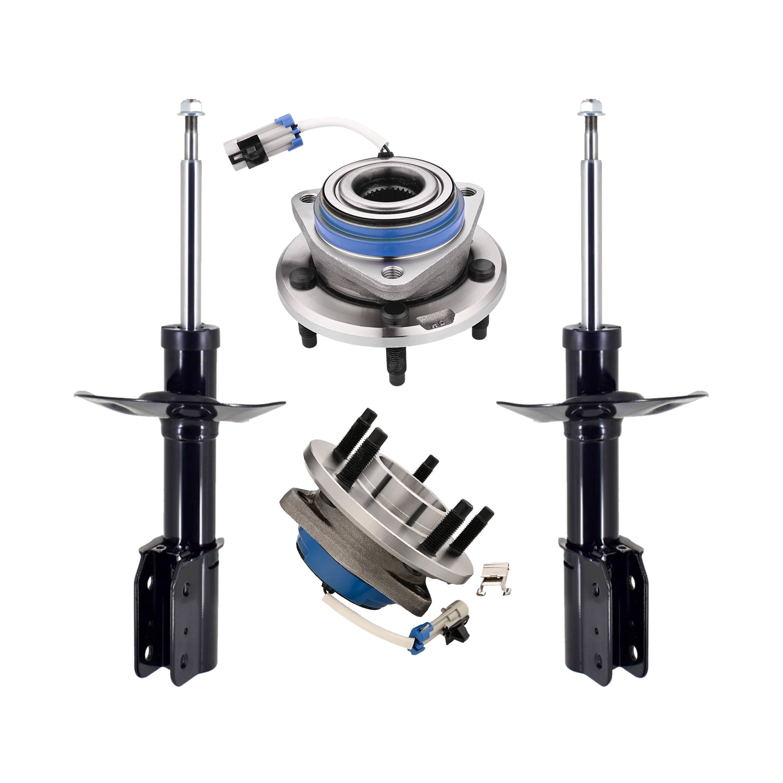 Set of 4 Front Wheel Hub Bearing-Strut For 2014-2016 Chevrolet Impala ...