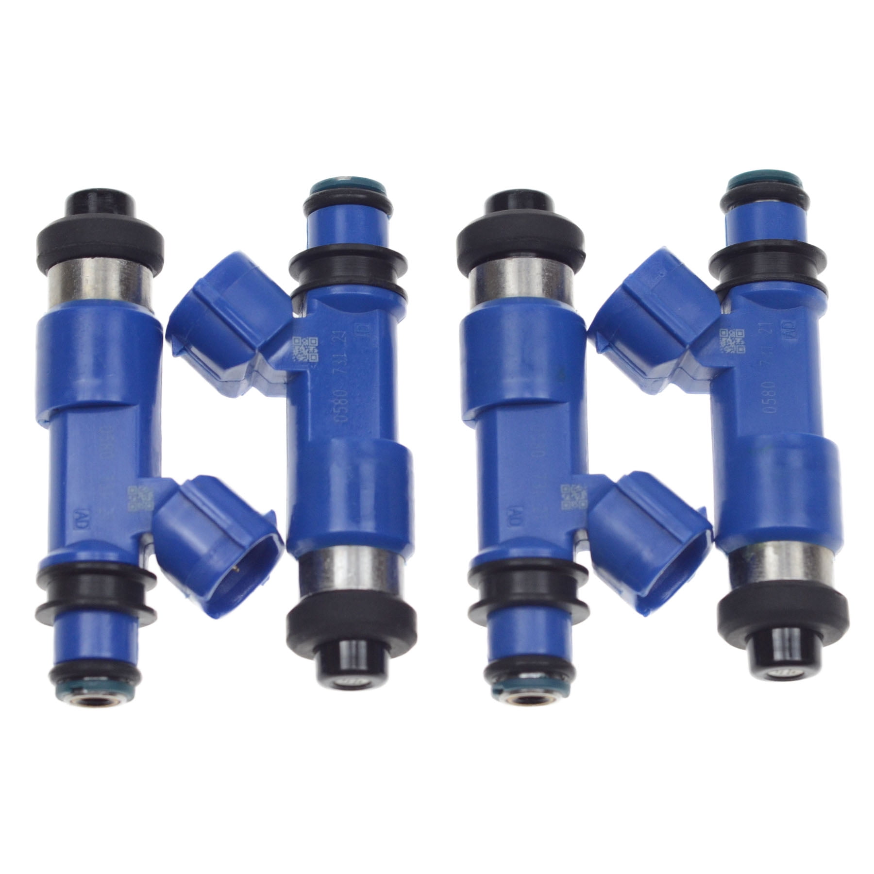 Set of 4 Fuel Injectors for Subaru 16611-AA720 WRX / STI Dark Blue ...
