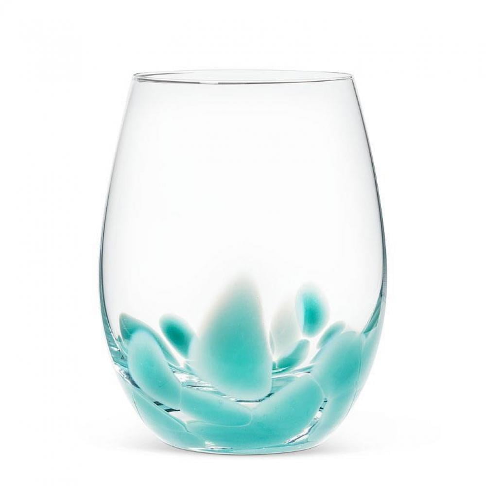 Set of 4 Fused Dots Stemless Wine Glass - Walmart.com
