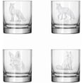 Set of 4 Glass 11 oz Rocks Whiskey Old Fashioned Gift Fox Collection ...