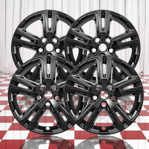 Set of 4 Gloss Black 5 Double Spoke 17" Wheel Skins for Terrain SL/SLE ...