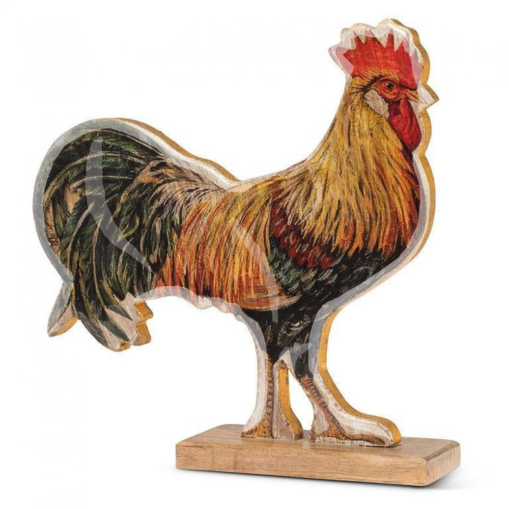 Set of 4 Glossy Cockerel Rooster Statuette - Walmart.com