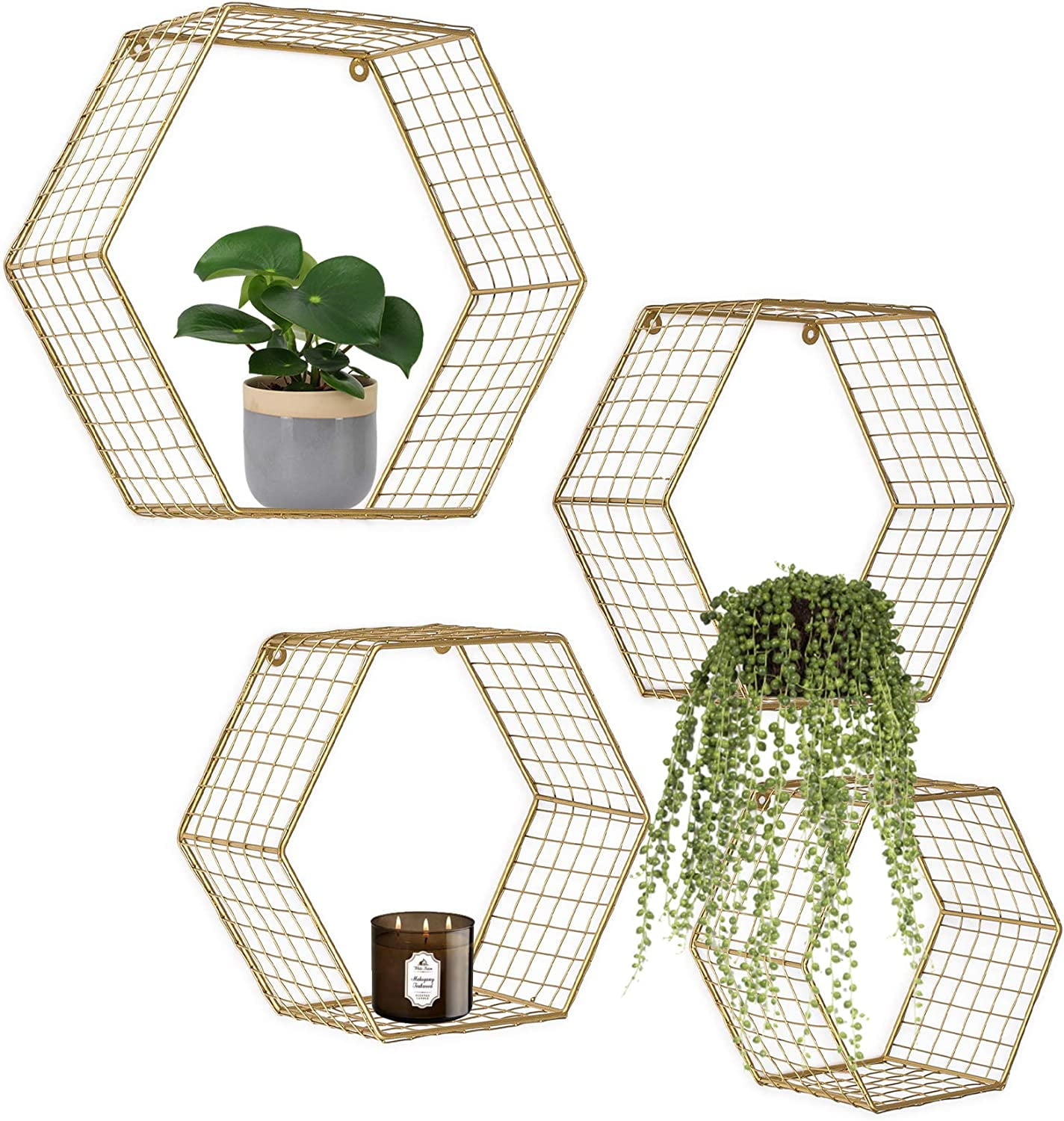 Octagon wall shelf store