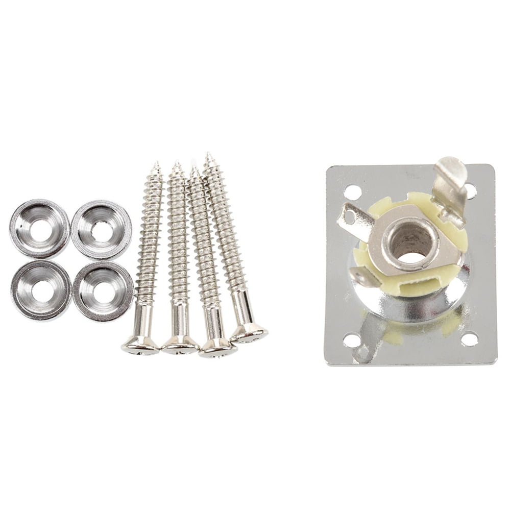 Set of 4 Guitar Neck Joint Ferrule Bushing with Chrome Plate Space E ...