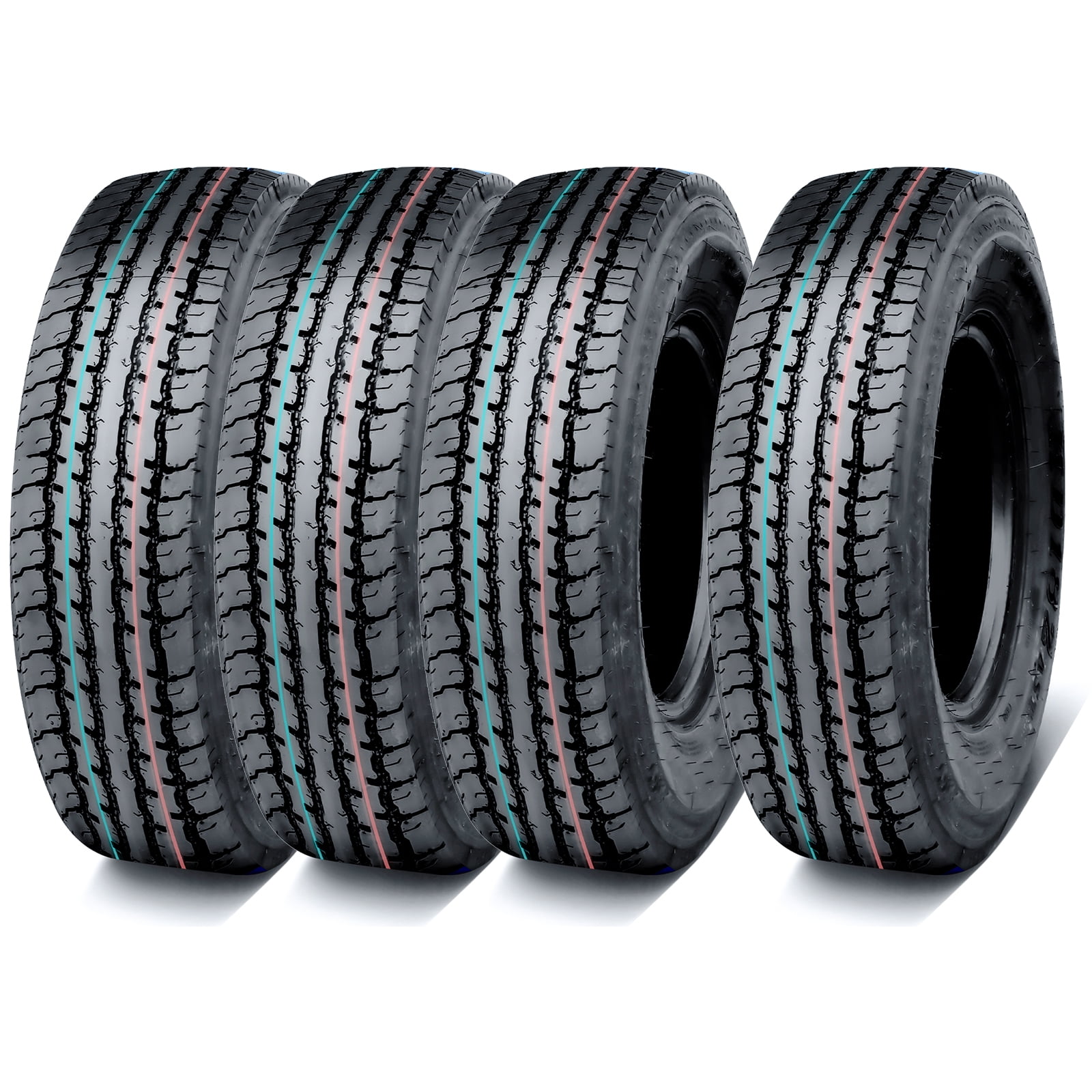 Set of 4 HAIDA HD182 ST235/80R16 14 Ply All Steel Load Range G 129/125M Trailer Tires - Walmart.com