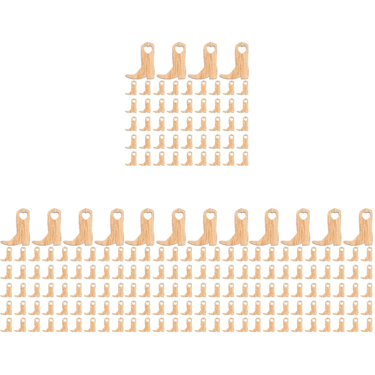 Set of 4 Half Dowel Rods Wedding Party Western Boots - Walmart.com