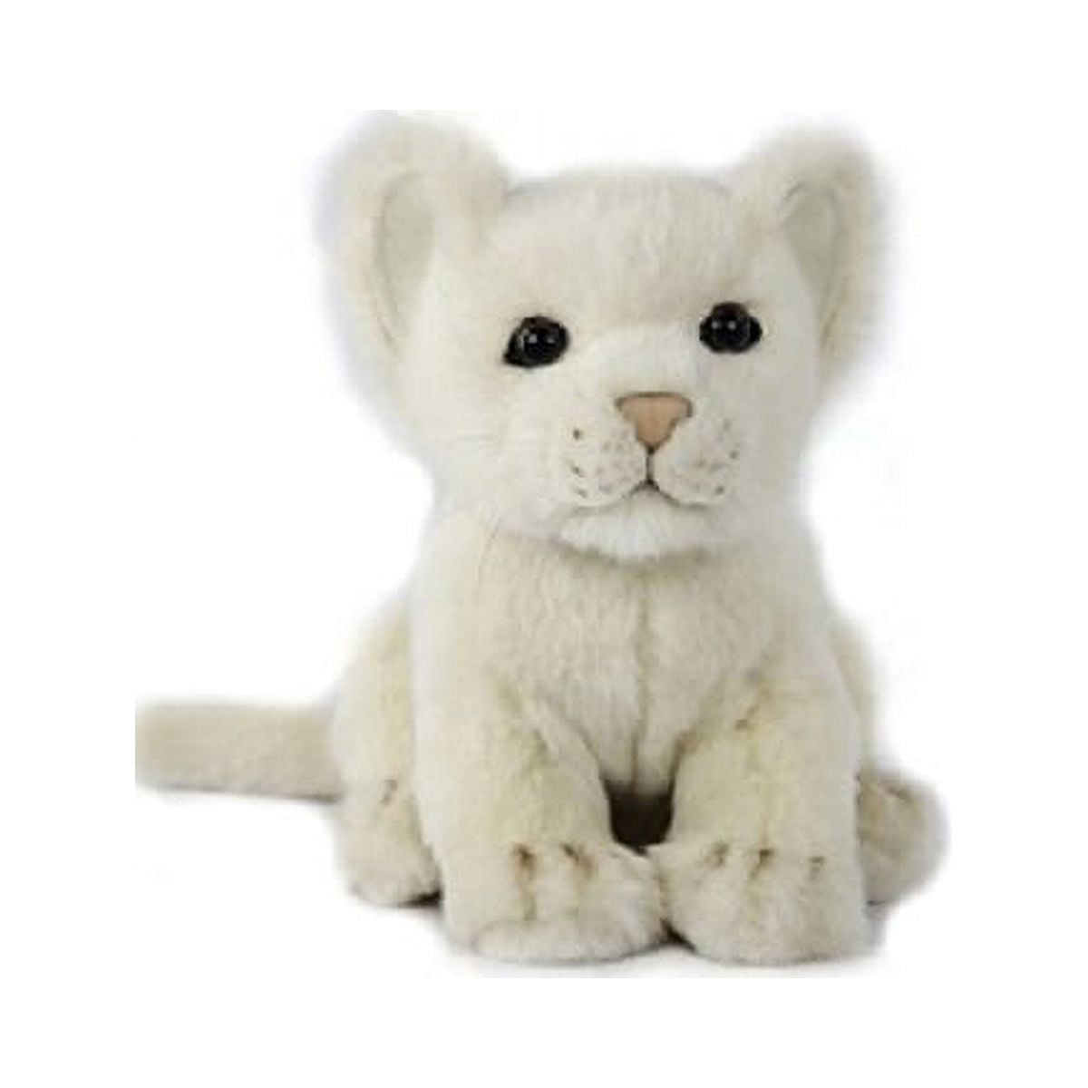 Set of 4 Handcrafted White Lion Cub Stuffed Animals 6.6" - Walmart.com