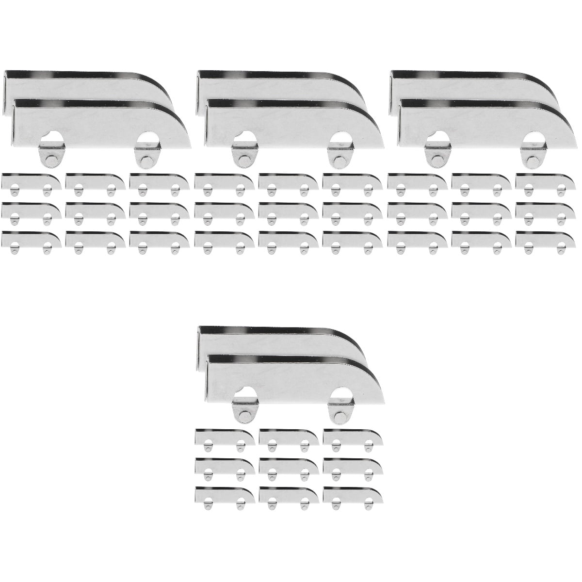 Set of 4 Handles Glass Sliding Door Pulley Wheel Slide Rail Shower ...