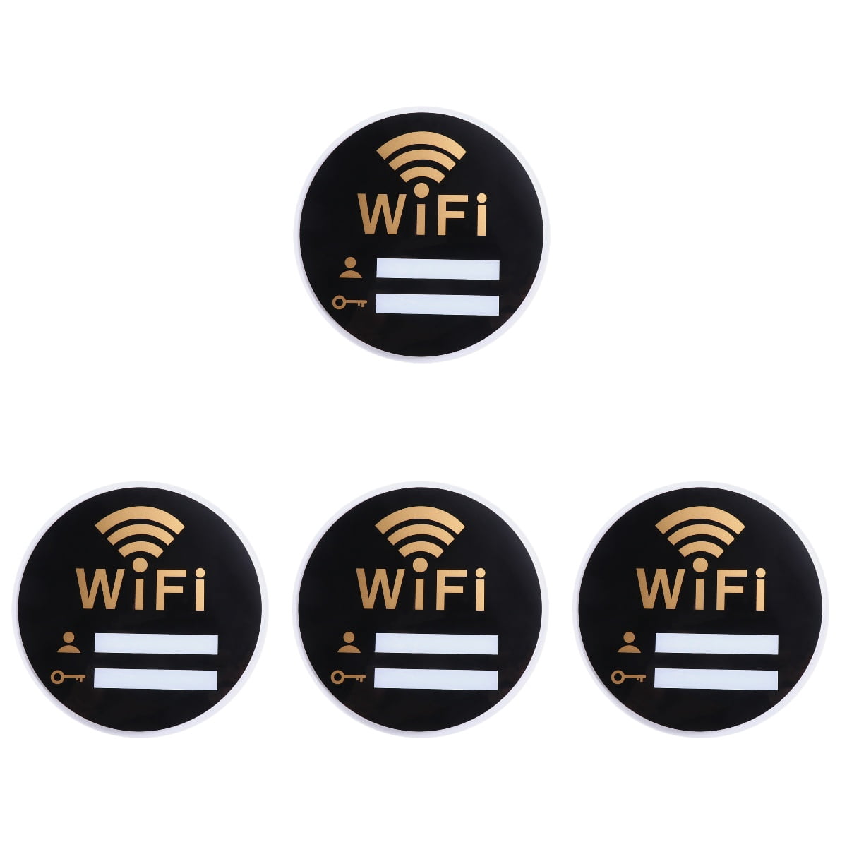 Set of 4 Hardware Board Wifi Sign WiFi Indicator Sign Office 30X30CM ...