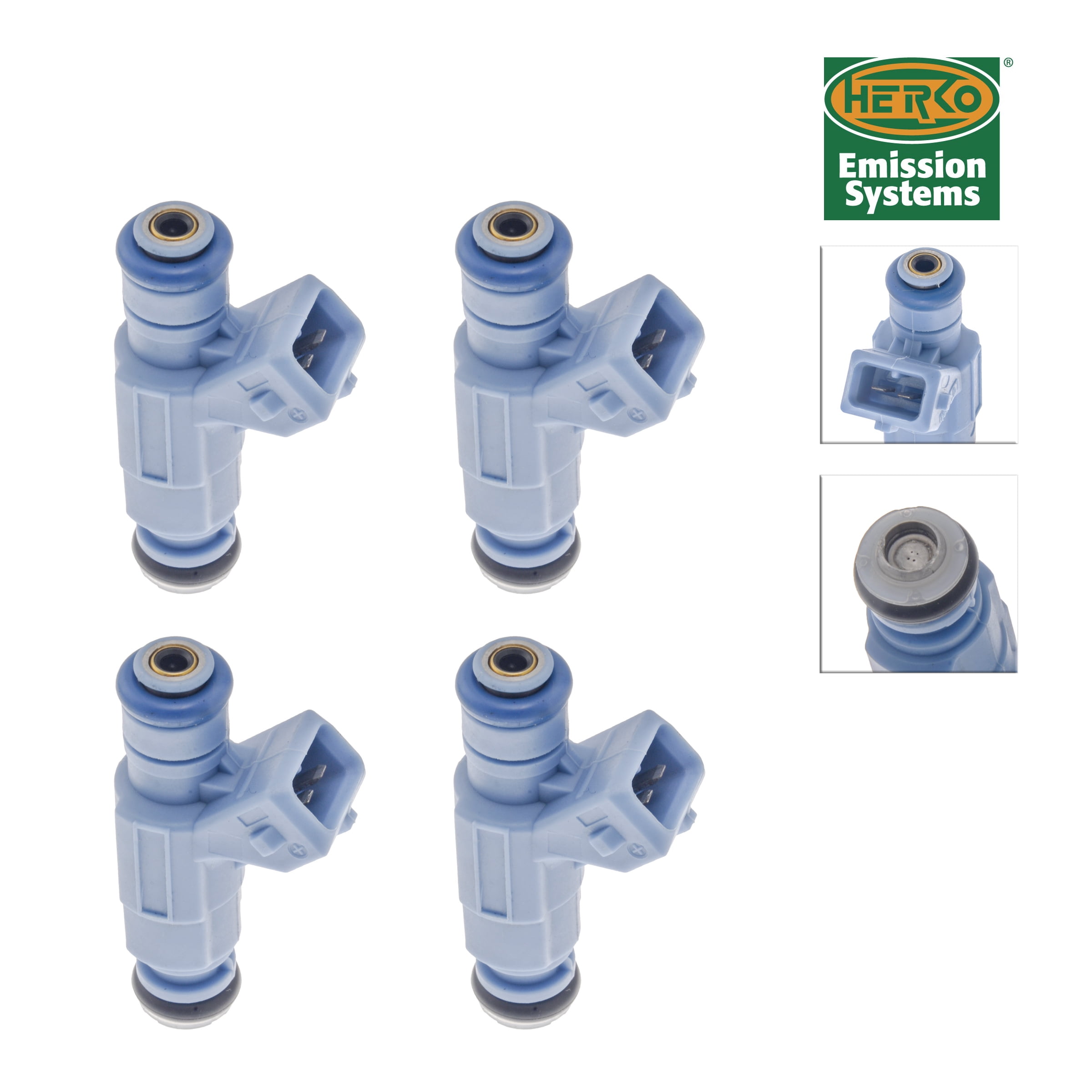 Set of 4 Herko Fuel Injector INJ642 for Volkswagen Beetle Golf Jetta ...