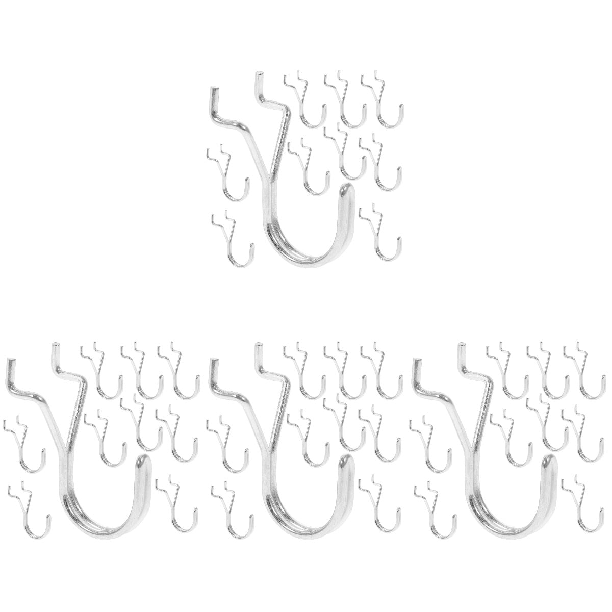 Set of 4 Hole Board Storage Mount Peg Sticky Hooks Tool Sturdy ...