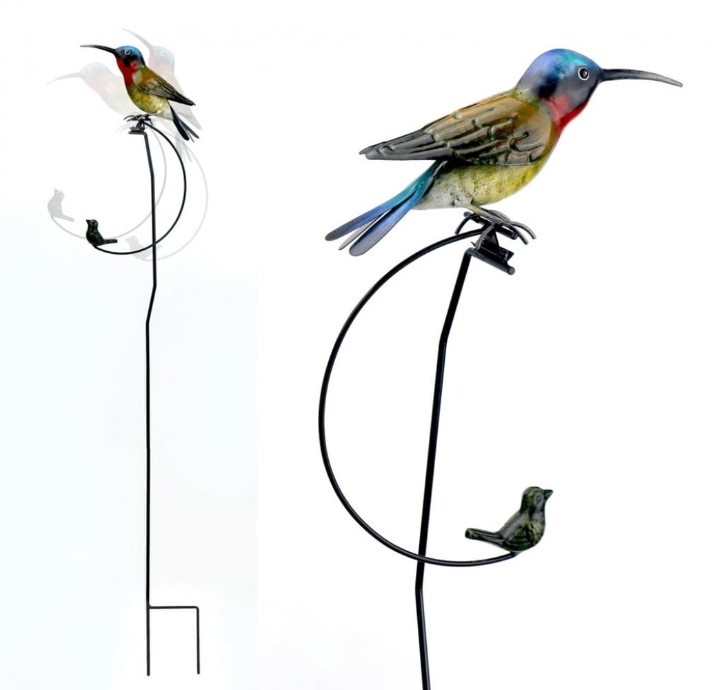 Set of 4 Hummingbird Kinetic Rocking Motion Stake - Walmart.com
