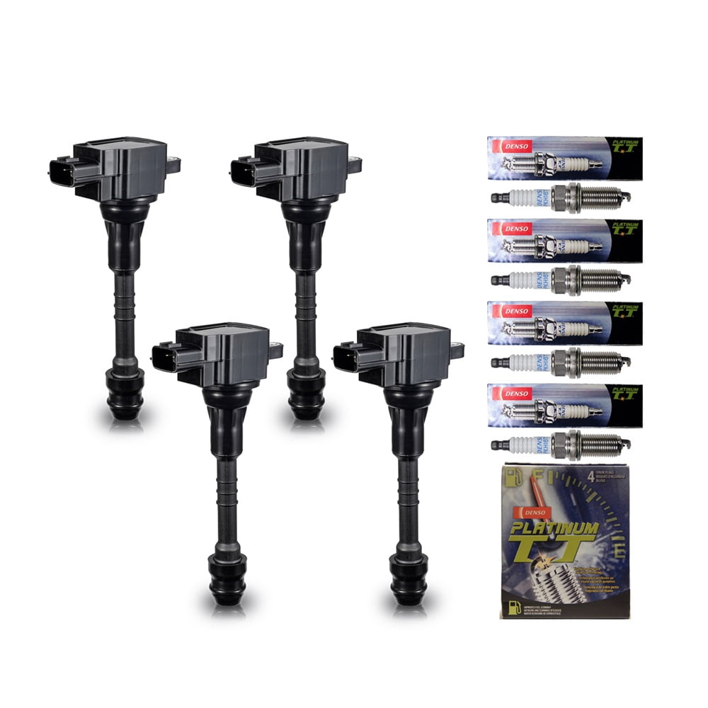 ISA Engine Packs: 4 Ignition Coils & 4 Denso Spark Plugs for 2002-2006 ...