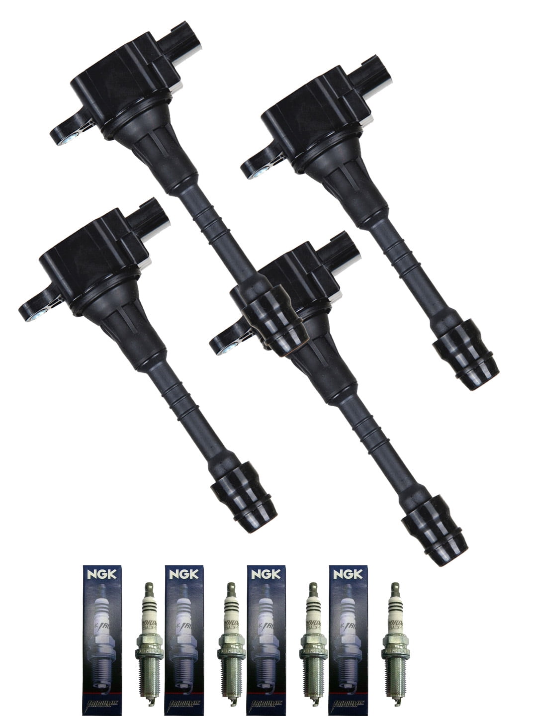 Set of 4 ISA Ignition Coils and 4 NGK Spark Plugs Compatible with 2004 ...