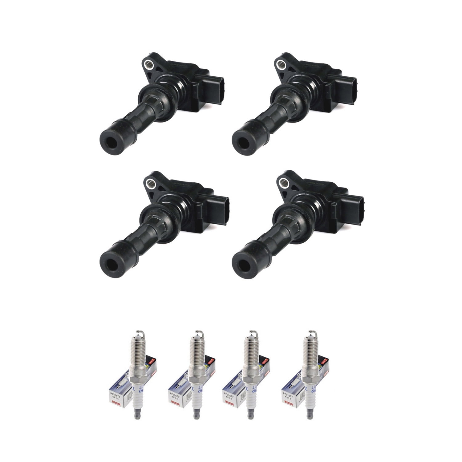 Set of 4 ISA Ignition Coils and Denso Spark Plugs Compatible with 2006 ...