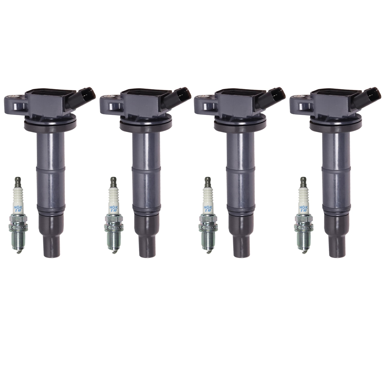 Set of 4 Ignition Coil & 4 NGK Spark Plug for 2009-2010 Toyota Matrix 2 ...