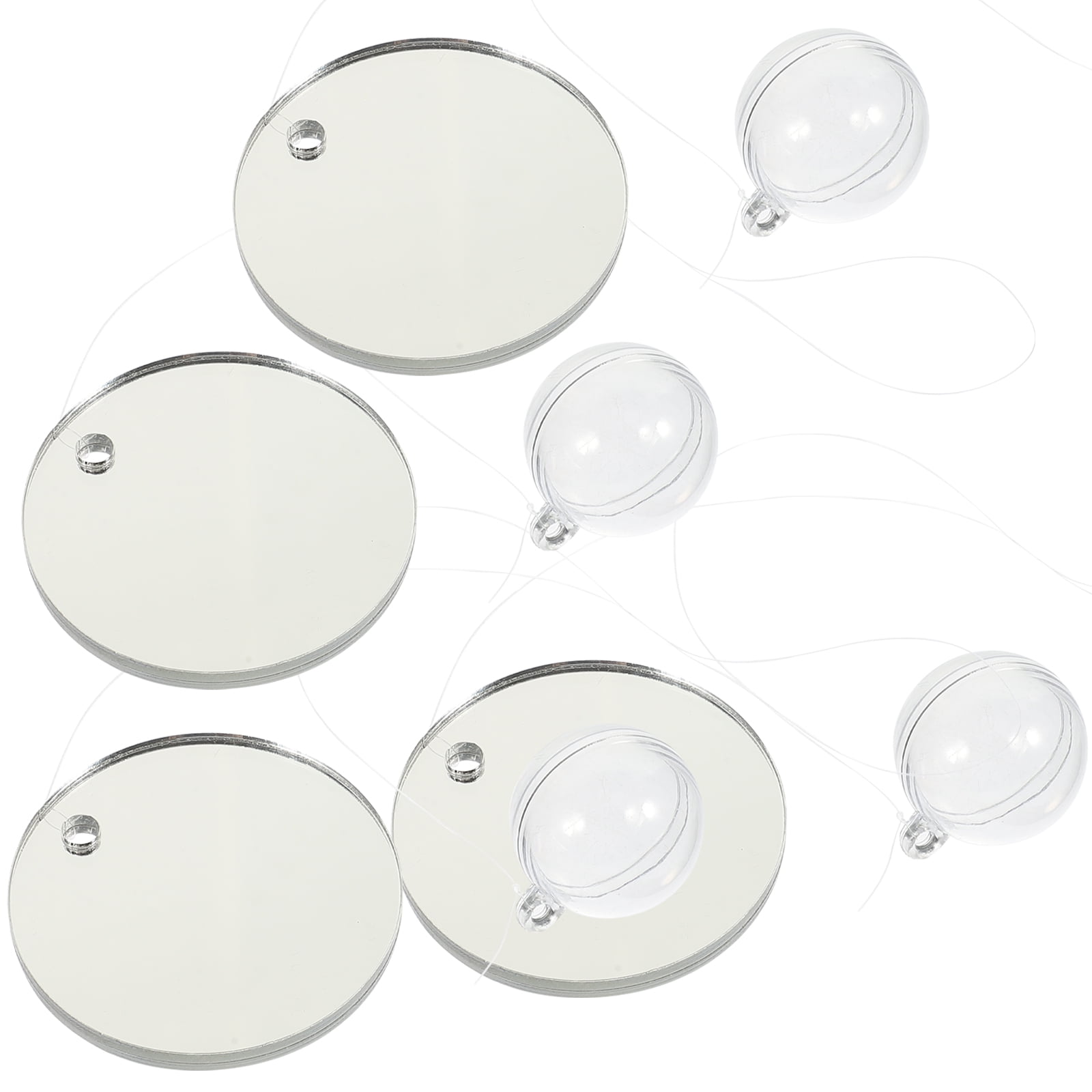 Set of 4 Kit Betta Training Mirror Aquarium Fish Mirror 6X6X0.5CM ...