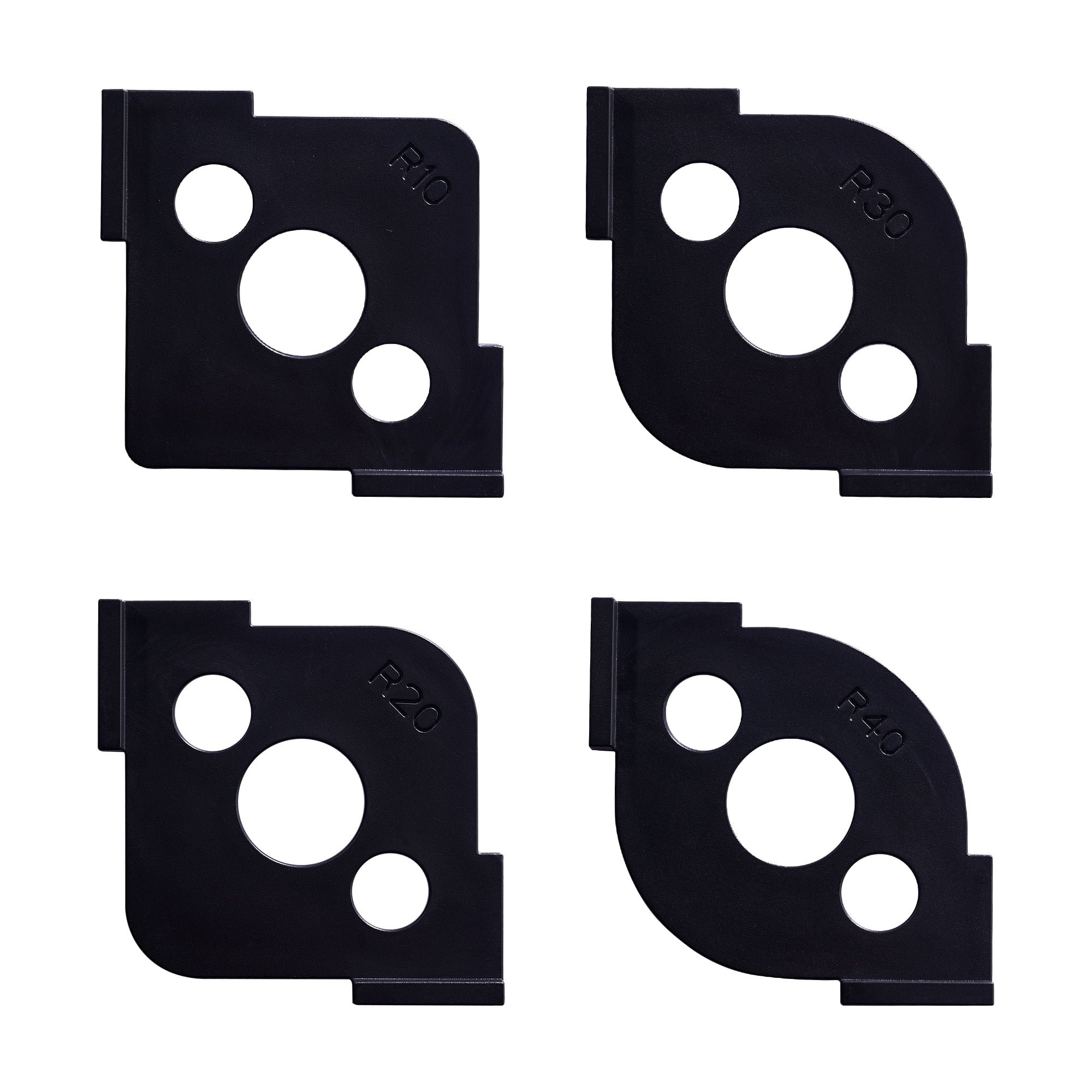 Set of 4 Made of ABS Radius Jig Router Templates Corner Radius Routing ...