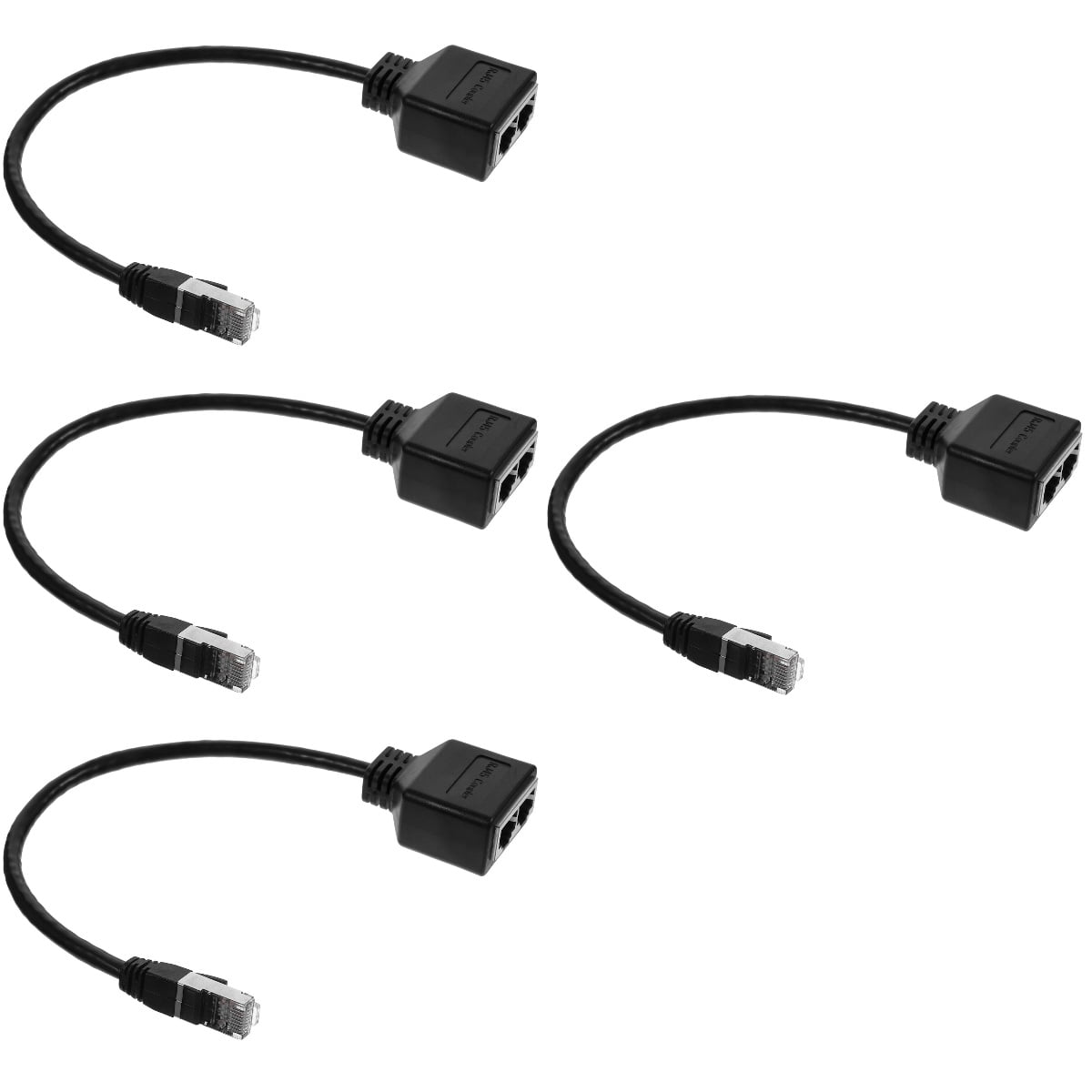 Set of 4 Mane One to Two Ethernet Lan Network Adapter Cable - Walmart.com