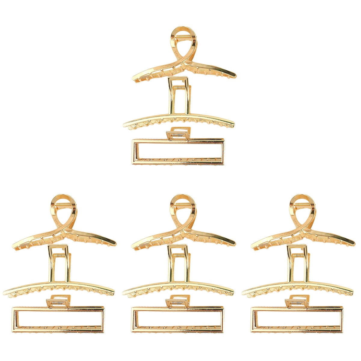 Set of 4 Manual Large Grab Party Hair Clips Decorative Bride - Walmart.com