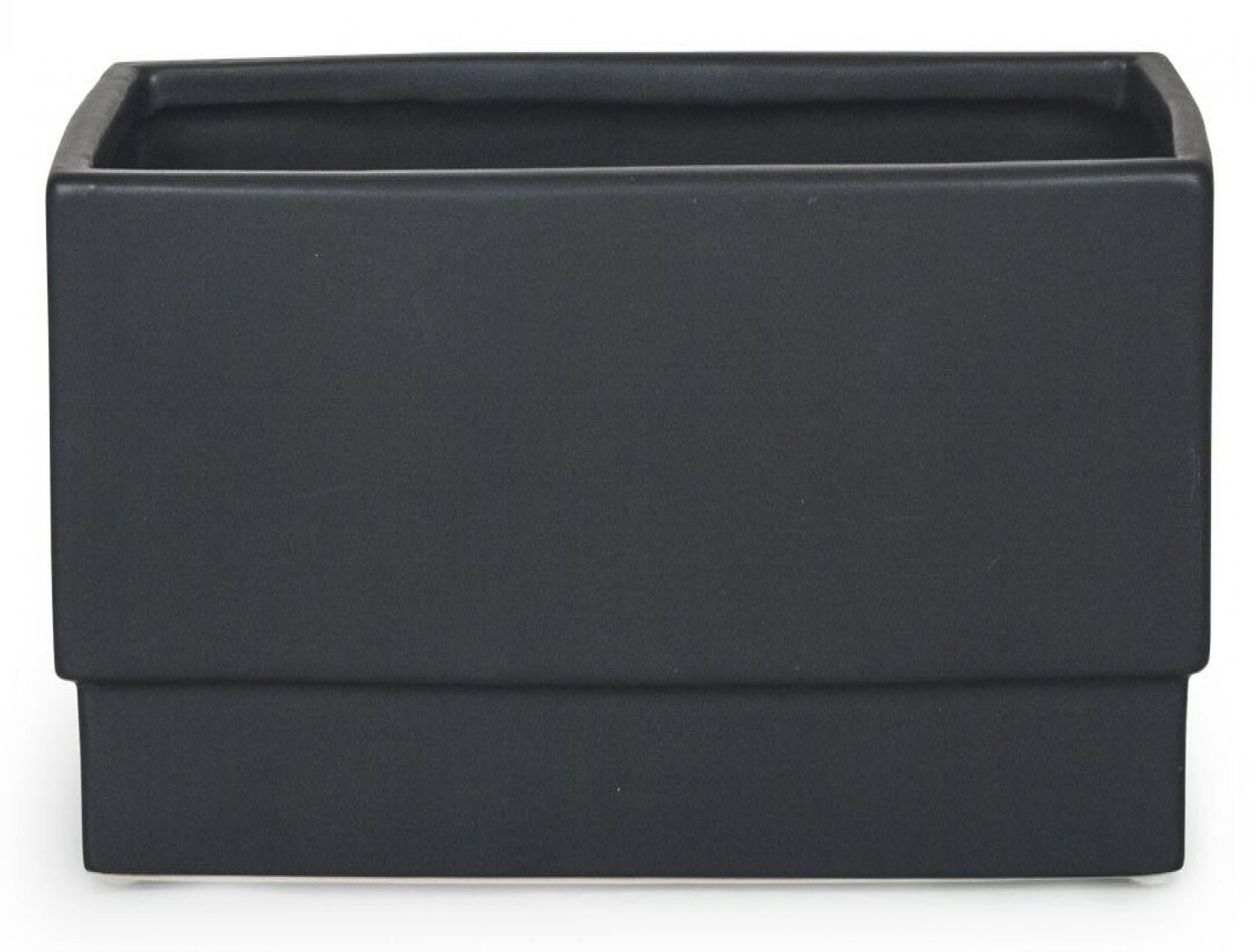 Set of 4 Matte Black Rectangular Planter - Walmart.com