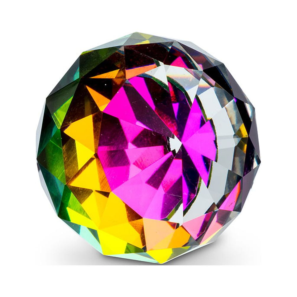 Set of 4 Medium Crystal Prism Ball - Walmart.com