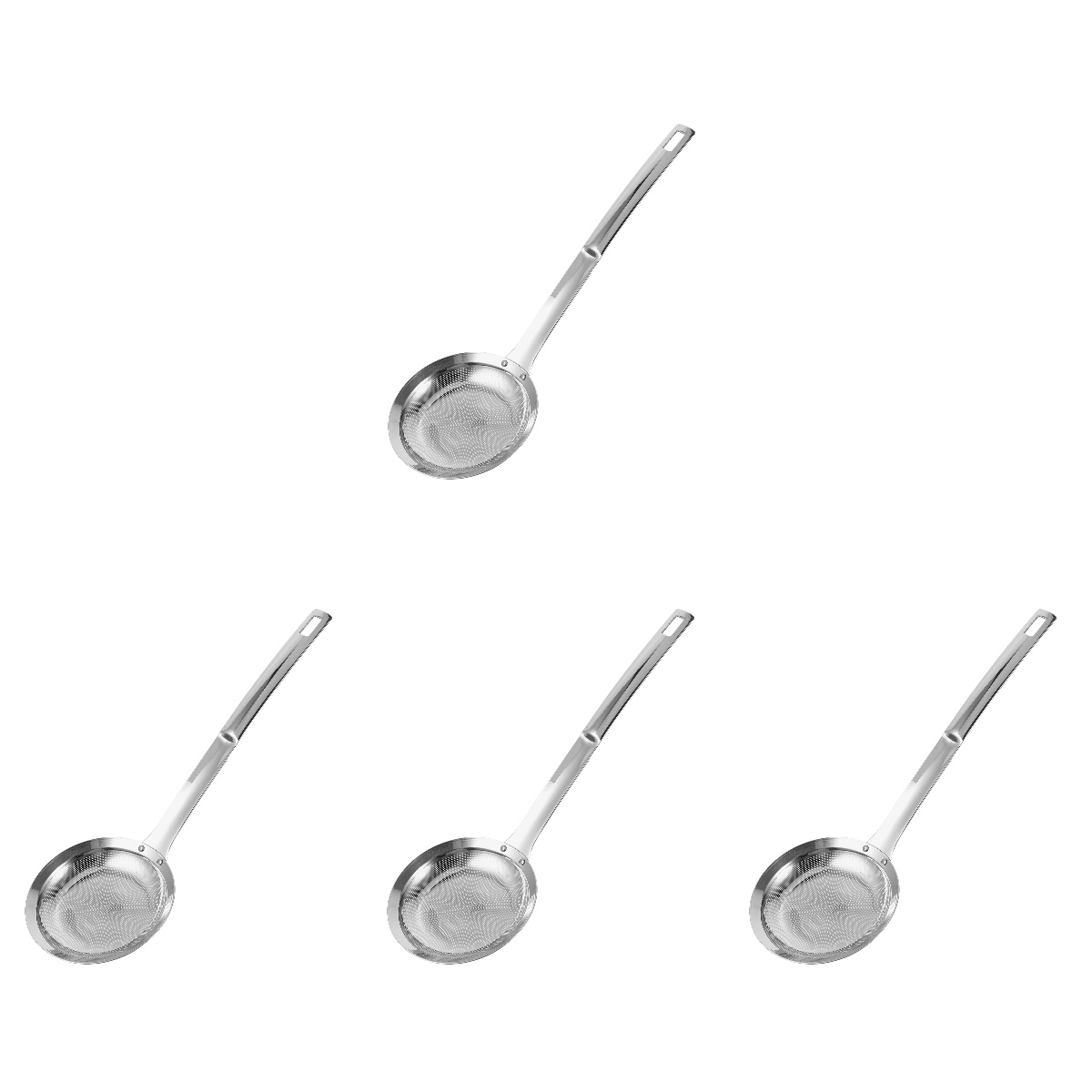 Set of 4 Mesh Filter Spoon Frying Strainer Surface Skimmer Stainless ...