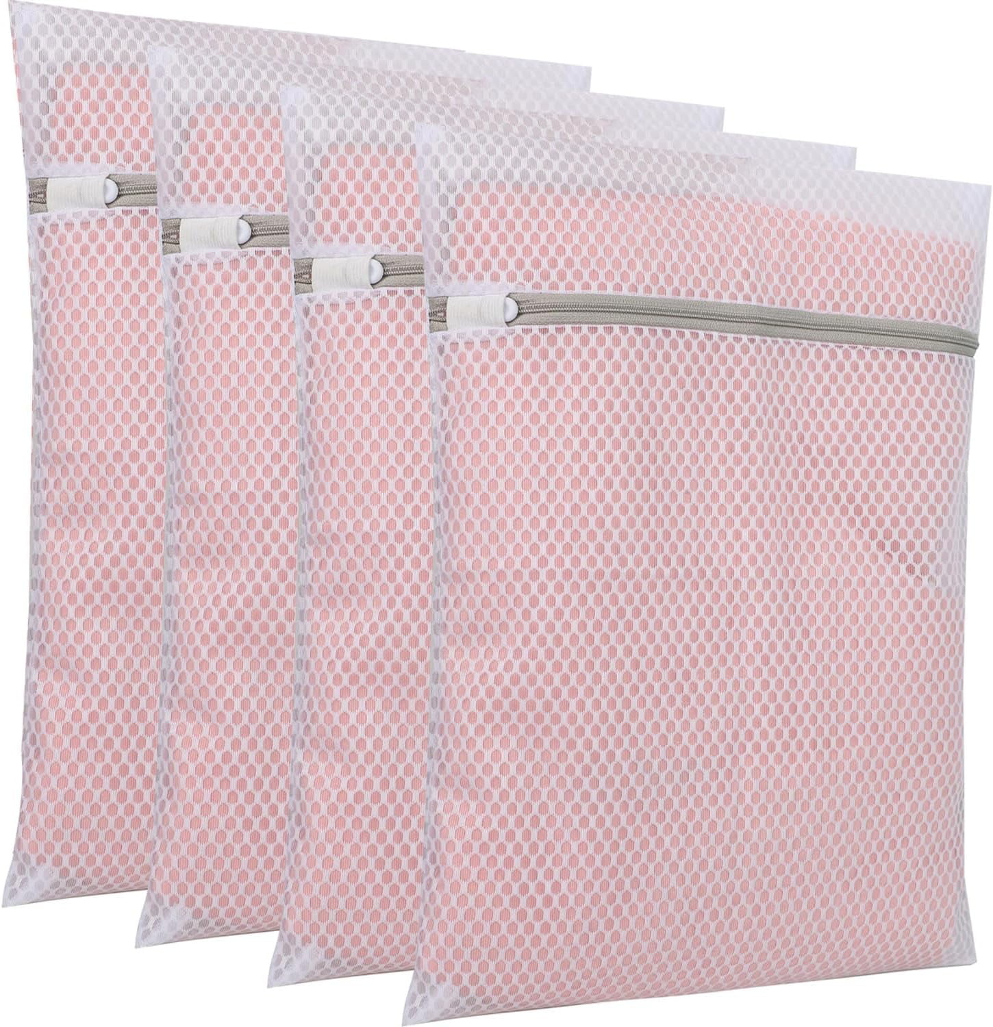 Set of 4 Mesh Laundry Bags, 12 x 16 Inches lingerie bags for Laundry ...