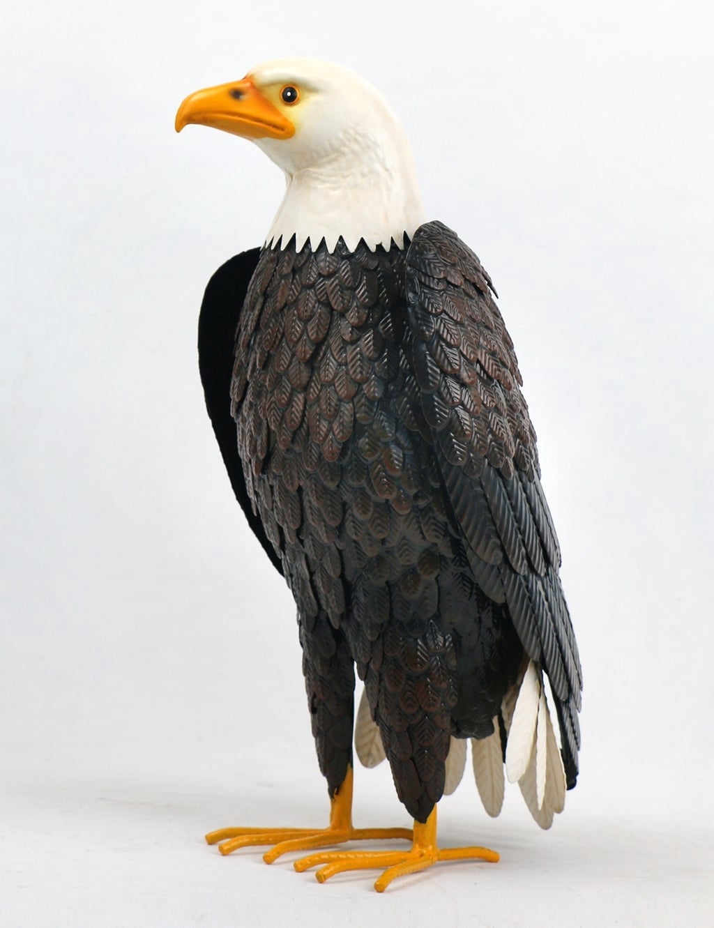 Set of 4 Metal Standing Eagle Statuette - Walmart.com