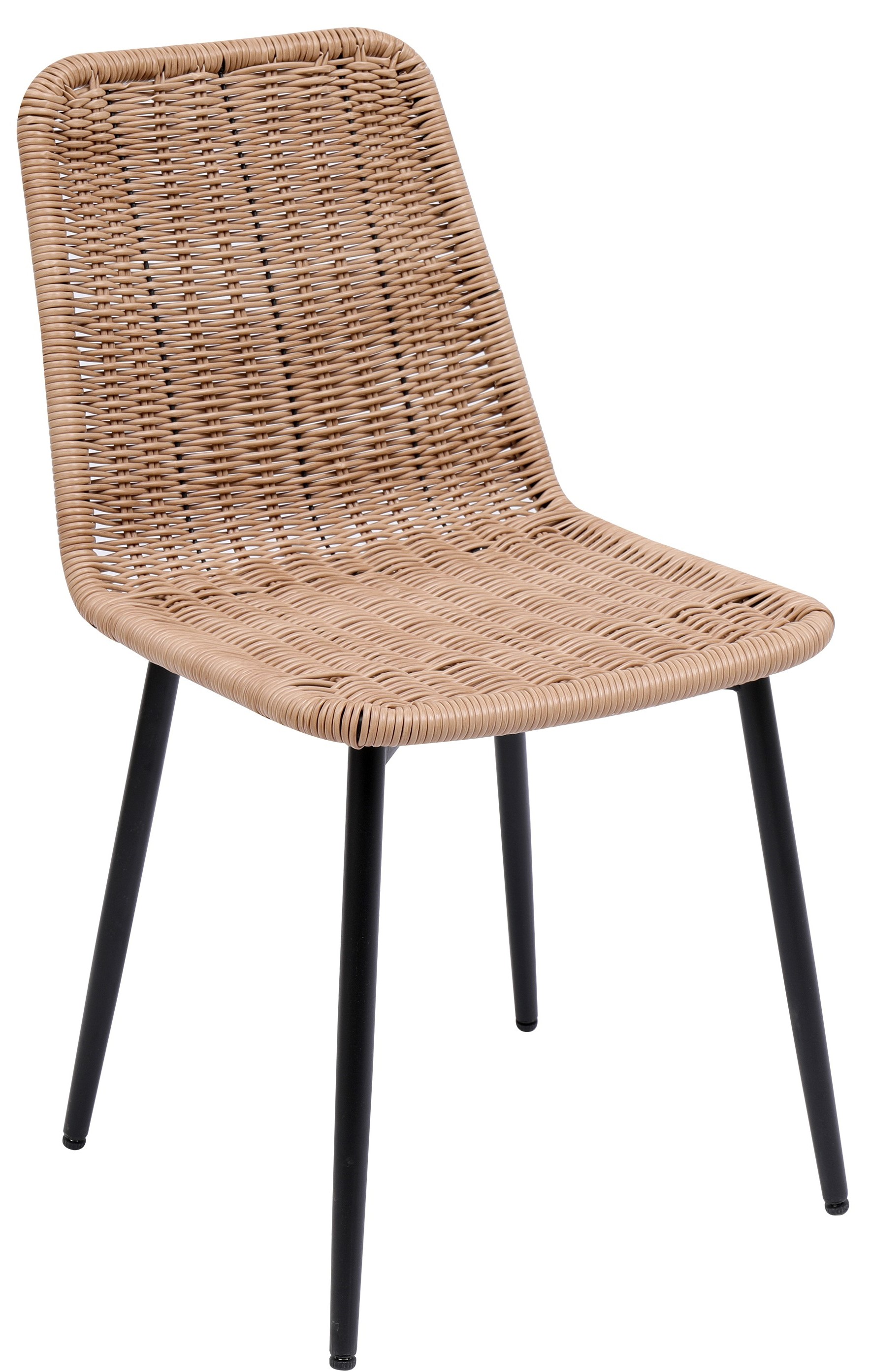 Set of 4 Metal and Fiber Dining Chairs, Exotic Boho , Dining Room ...