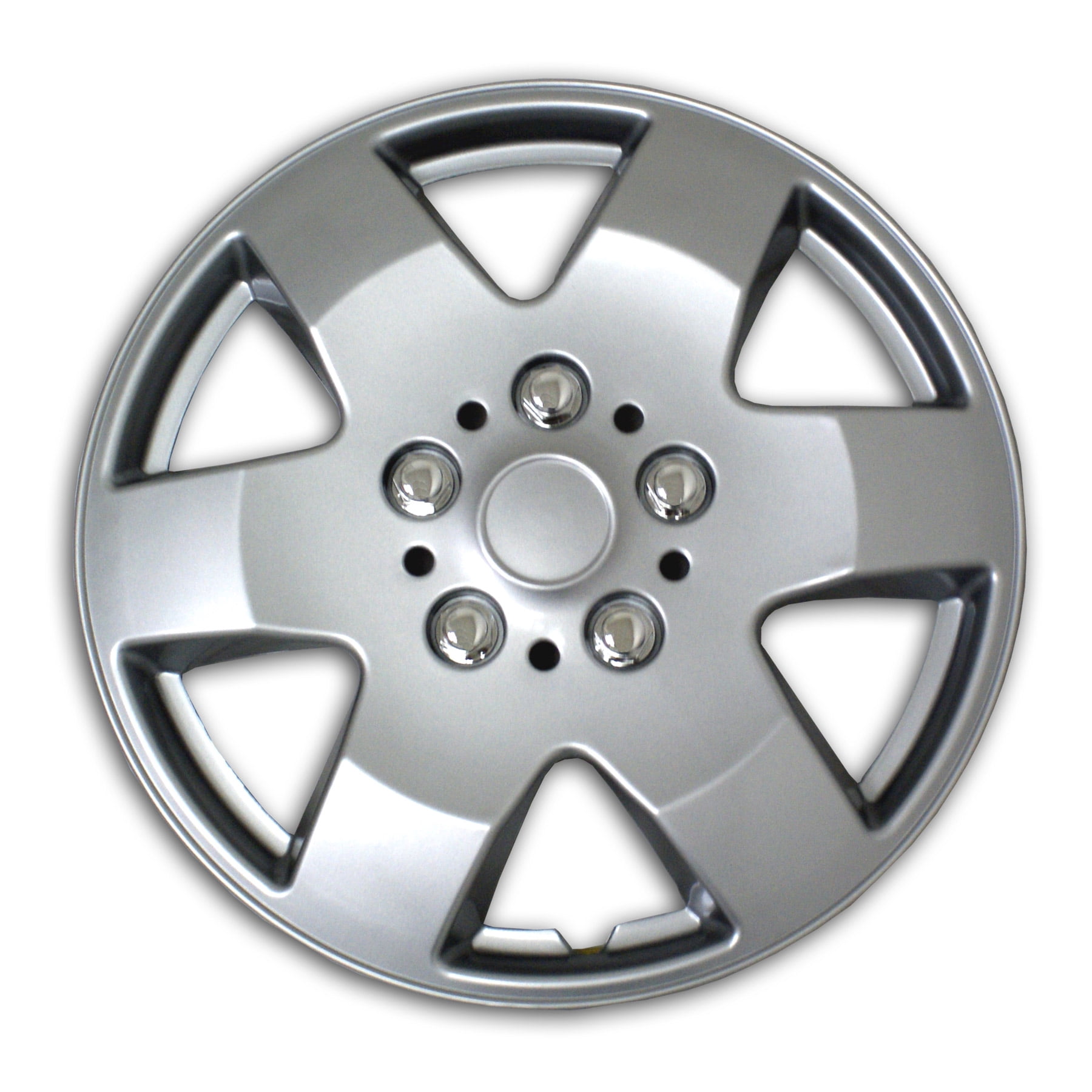 Set of 4 Metallic Silver Hubcaps 15" Type 2 WSC2-052S15 - Hub Caps ...