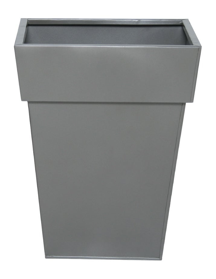Set of 4 Metallic Titanium Color Square Metal Planter - Walmart.com