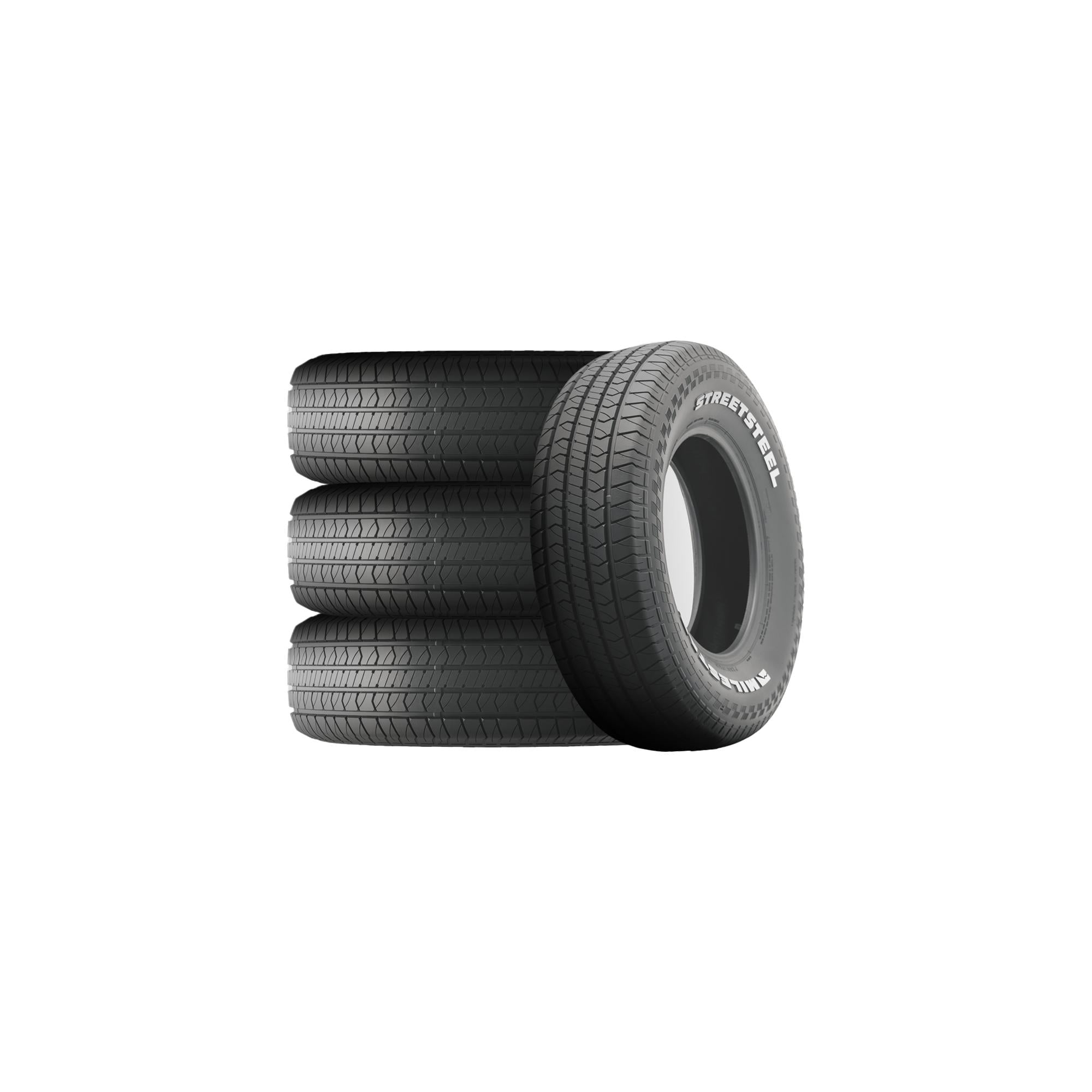 Set of 4 Milestar Streetsteel 235/60R15 98T Tires Fits: 1998 Ford ...