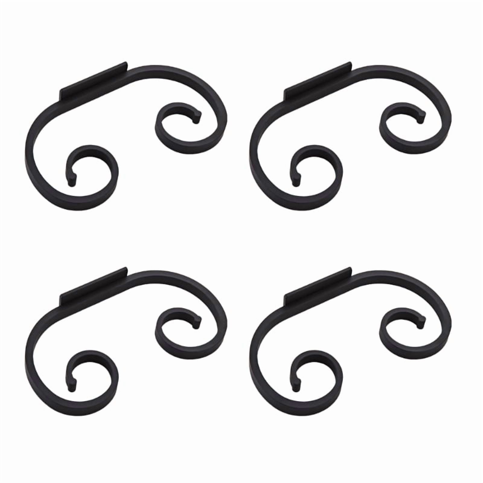 Set of 4 Multipurpose Metal Stemwares Rack Easy Install Under Shelf ...
