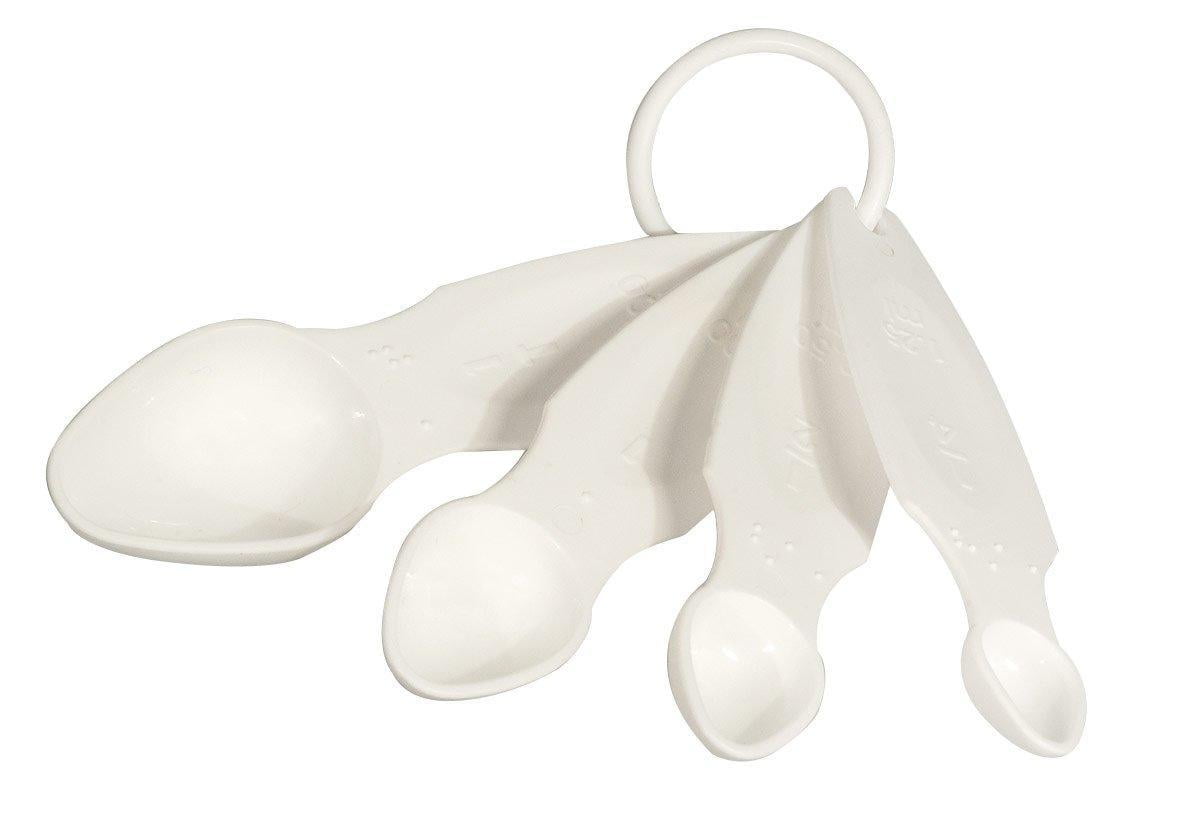 Set of 4 Nested Braille Measuring Spoons - Walmart.com
