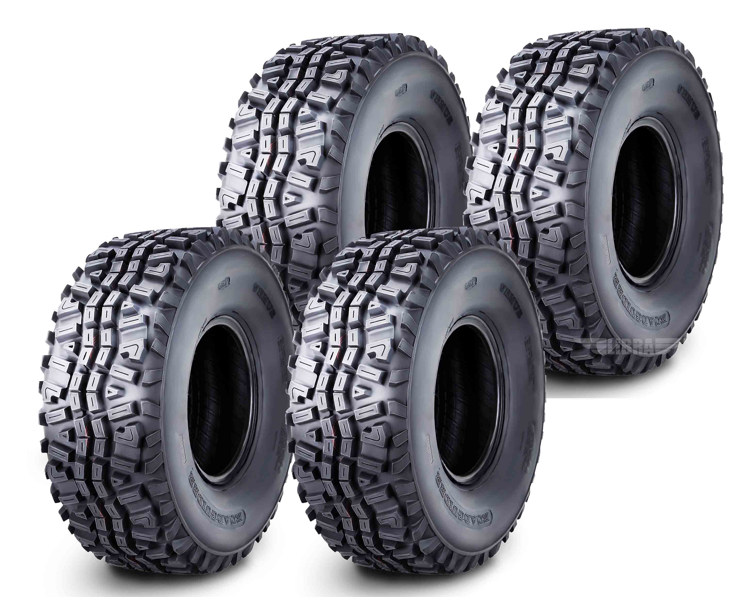 ROADGUIDER 23x11-10, 6PR ATV/UTV Tires - Full Set of 4 with Non ...